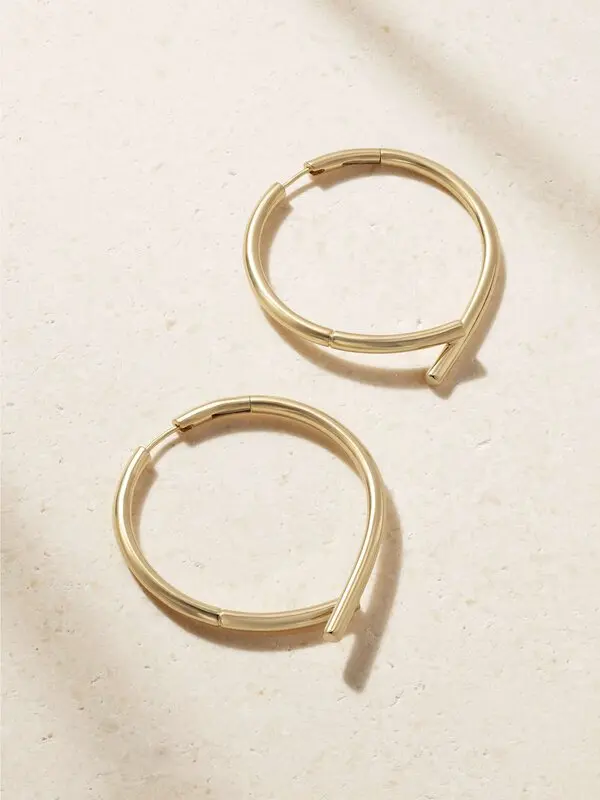TABAYER 18-karat Yellow Hoop Earrings