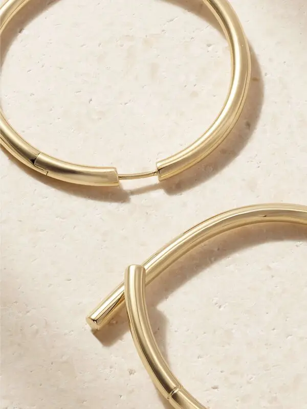 TABAYER 18-karat Yellow Hoop Earrings