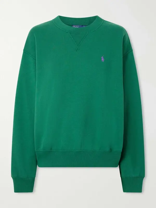 Polo Ralph Lauren Cotton-blend Jersey Sweatshirt - Forest Green
