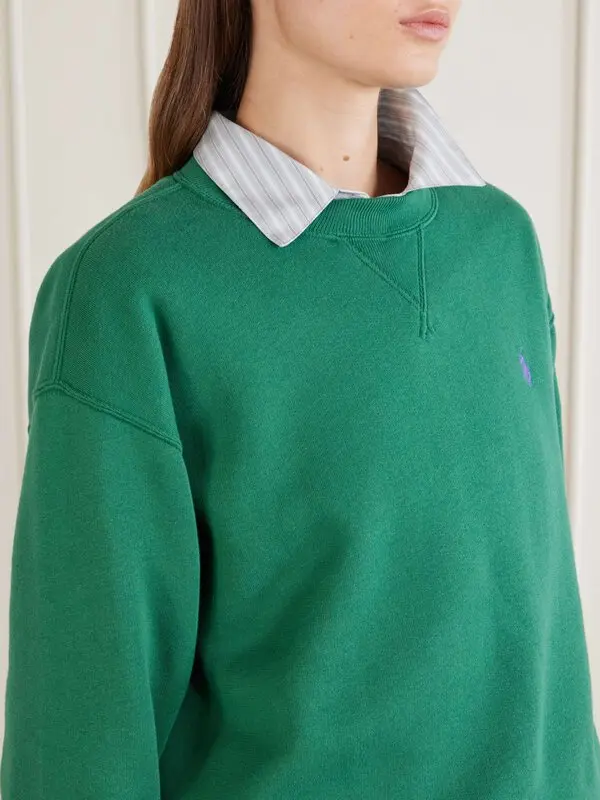 Polo Ralph Lauren Cotton-blend Jersey Sweatshirt - Forest Green