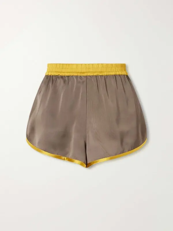 Staud Aero Satin Shorts