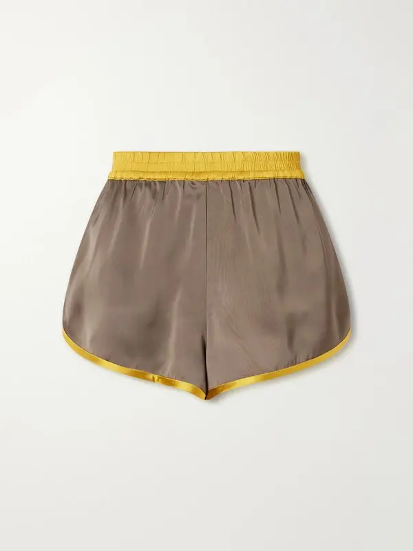 Staud Aero Satin Shorts