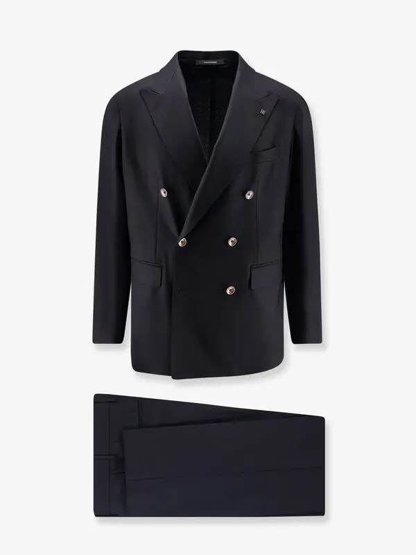 Tagliatore Doublebreasted Stretch Virgin Wool Suit