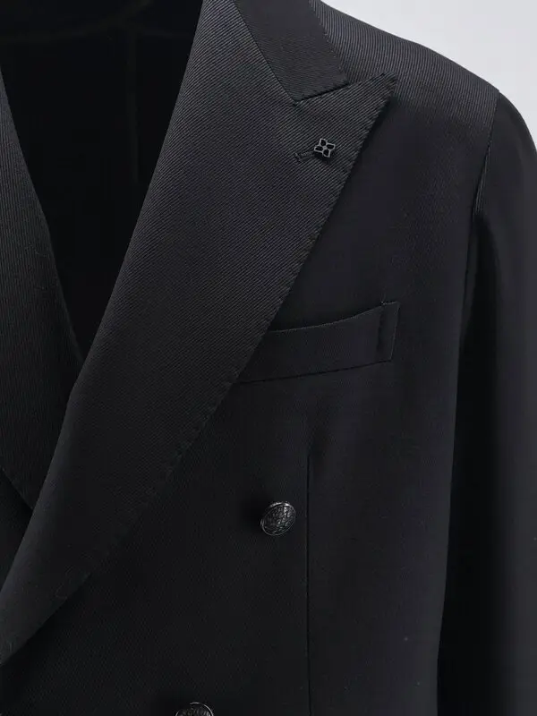 Tagliatore Doublebreasted Stretch Virgin Wool Blazer