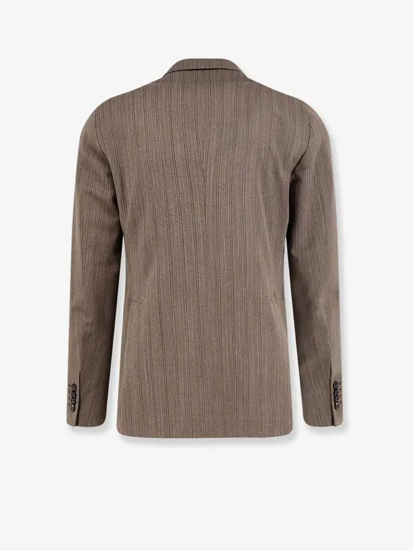 Tagliatore Doublebreasted Virgin Wool Suit With Herringbone Pattern