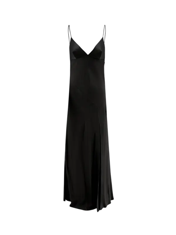 Alberta Ferretti Viscose Maxi Dress - Black