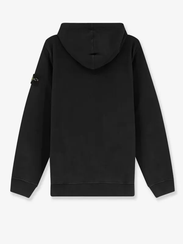 Stone Island Cotton Sweatshirt With Side Logo Patch