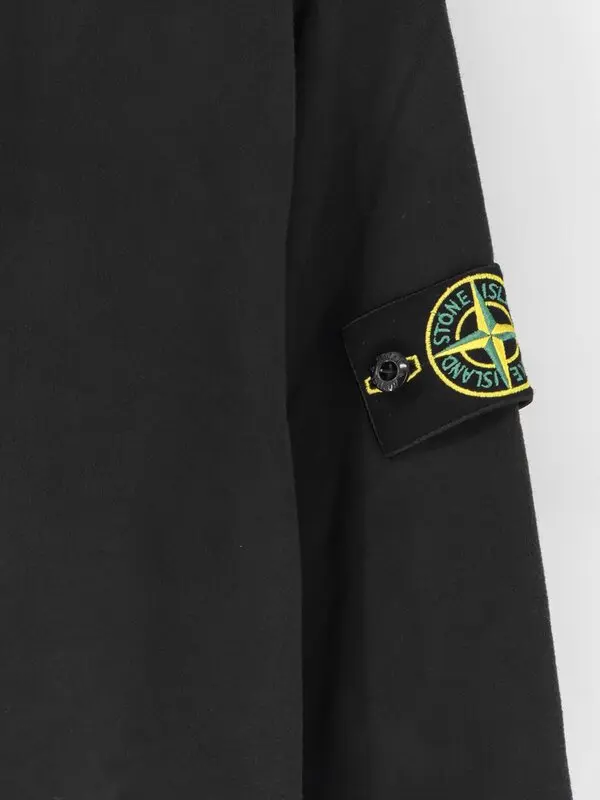 Stone Island Cotton Sweatshirt With Side Logo Patch