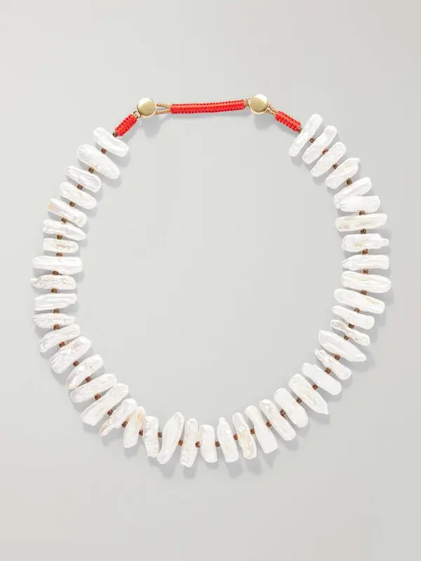 ROXANNE ASSOULIN Beaded Pearl Necklace - Ivory