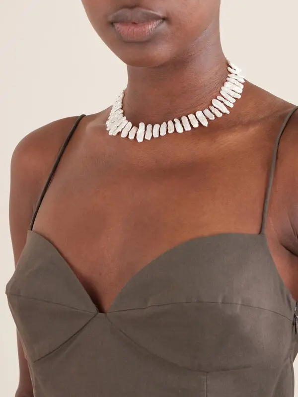 ROXANNE ASSOULIN Beaded Pearl Necklace