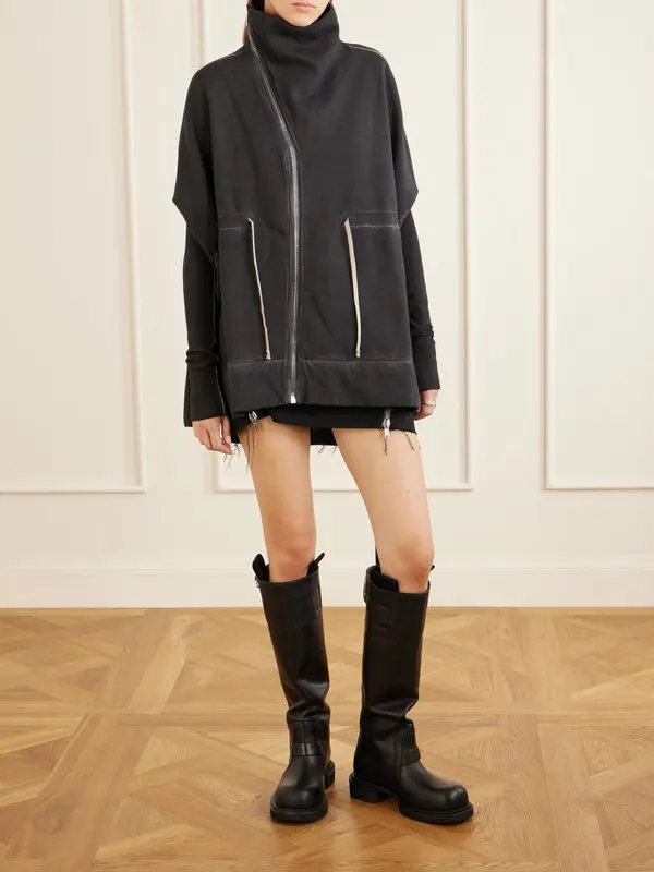 Rick Owens Mountain Sail Cotton-jersey Jacket