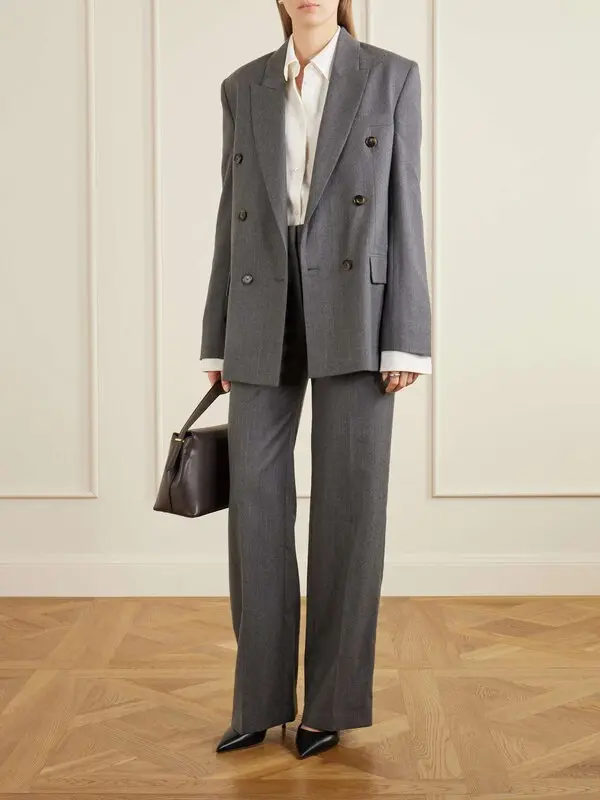 Stella McCartney Double-breasted Oversized Wool Blazer