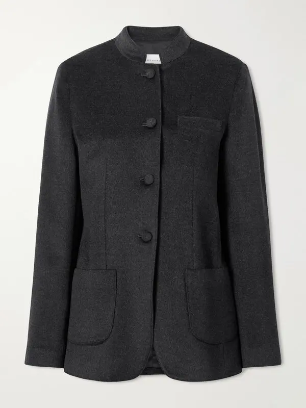 LIBEROWE Alexander Brushed Wool And Cashmere-blend Blazer - Gray