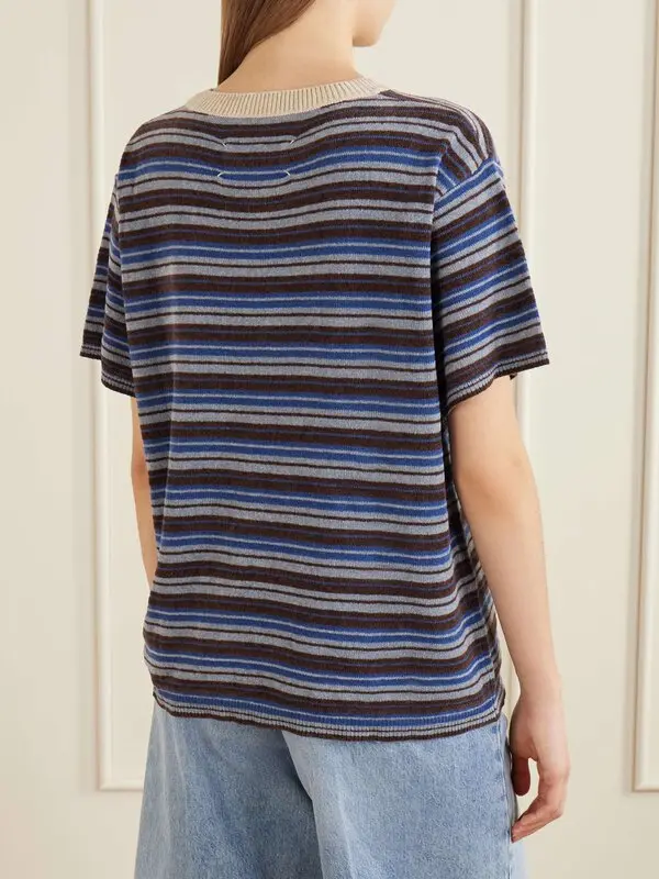 MAISON MARGIELA Striped Knitted T-shirt