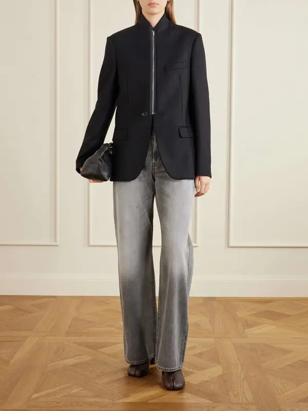 MAISON MARGIELA Wool-blend Zip-up Blazer