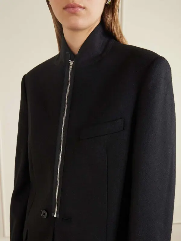 MAISON MARGIELA Wool-blend Zip-up Blazer