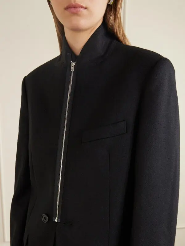 MAISON MARGIELA Wool-blend Zip-up Blazer
