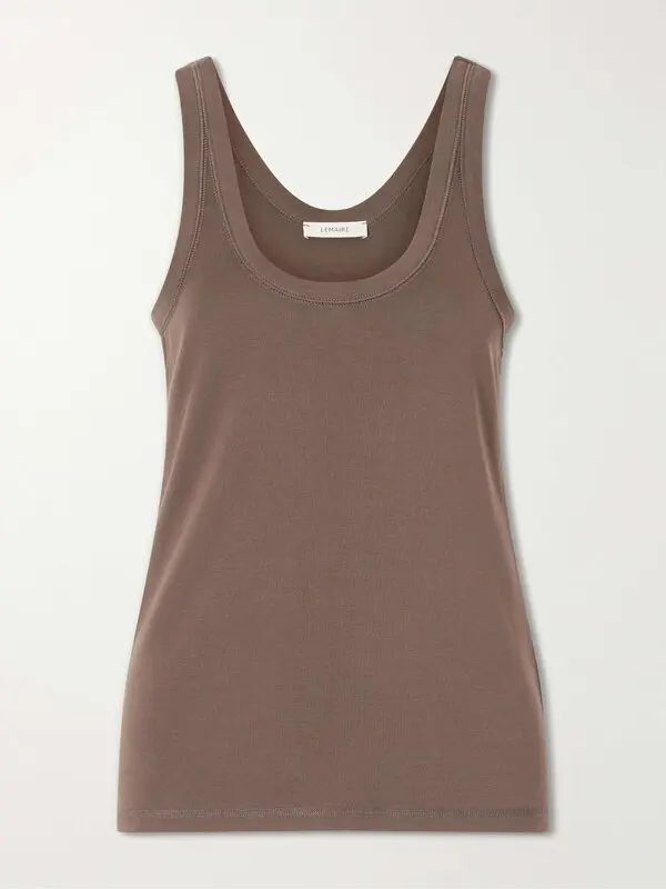 LEMAIRE Cotton Jersey Tank - Brass