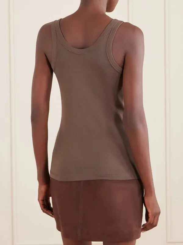 LEMAIRE Cotton Jersey Tank - Brass