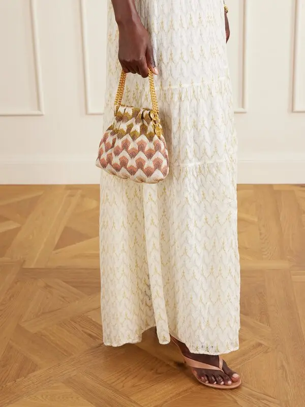 Missoni Crochet-knit Drawstring Bag