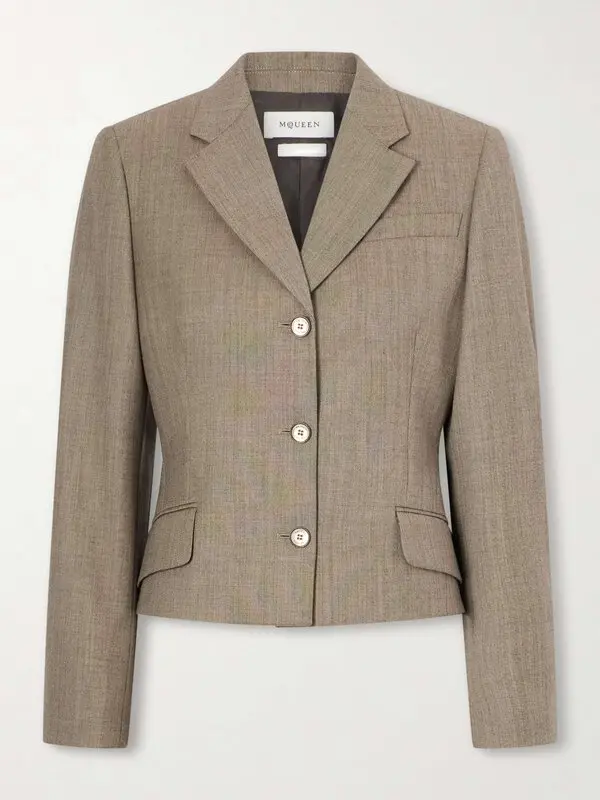 Alexander McQueen Wool Twill Blazer