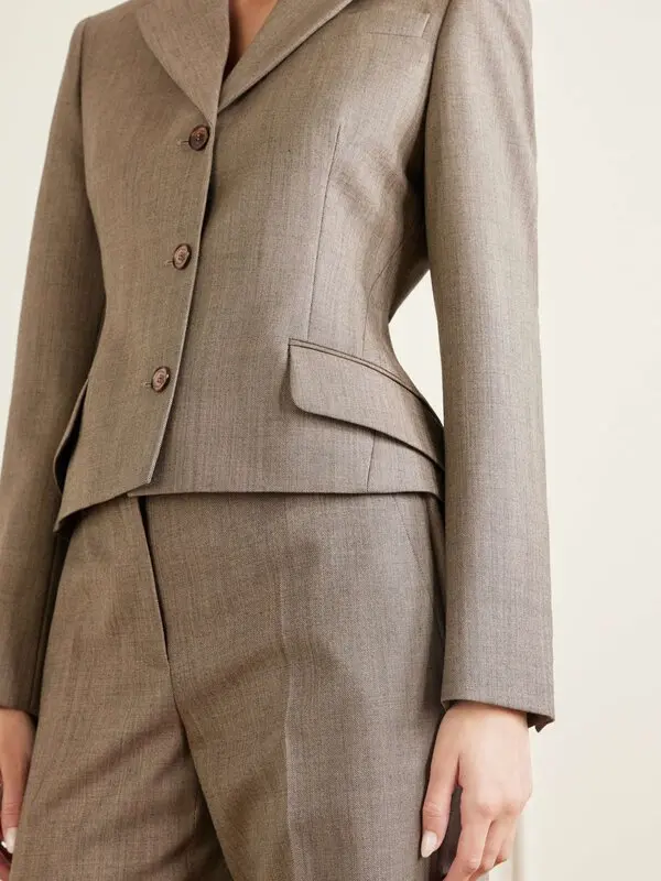 Alexander McQueen Wool Twill Blazer