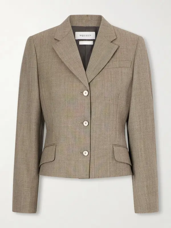 Alexander McQueen Wool Twill Blazer