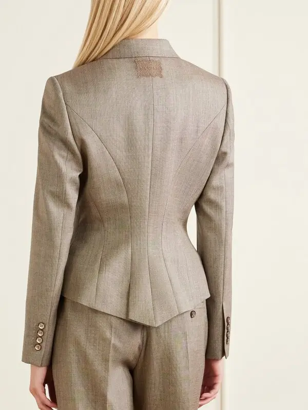 Alexander McQueen Wool Twill Blazer