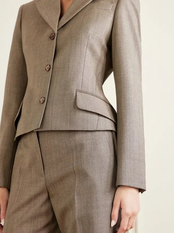 Alexander McQueen Wool Twill Blazer