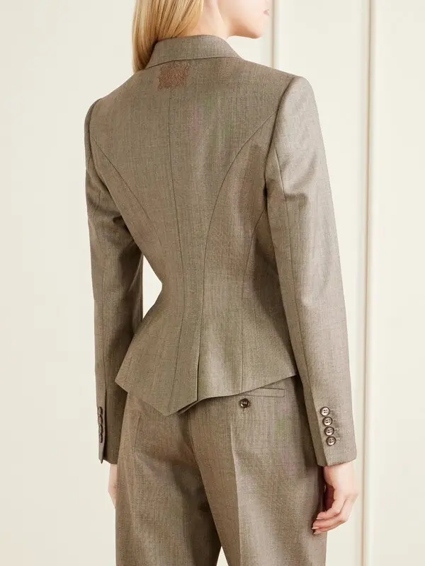 Alexander McQueen Wool Twill Blazer