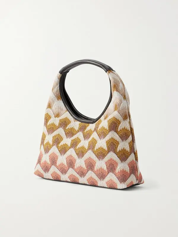 Missoni Hobo Tote In Metallic Crochet