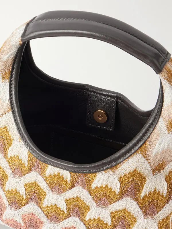 Missoni Hobo Tote In Metallic Crochet