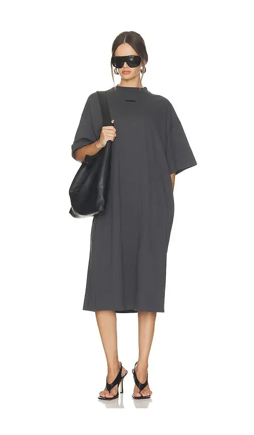 Fear Of God Midi T-shirt Dress - Iron Grey