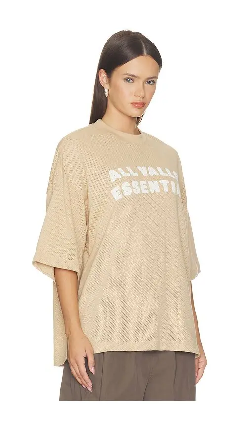 Fear Of God Merch Tee In Nude - Ginger