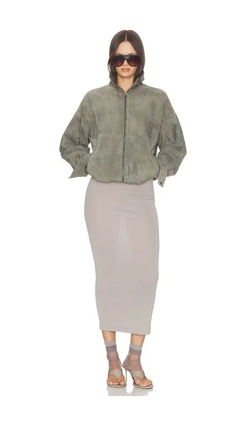 Fear Of God Soft Rib Racerback Dress - Seal