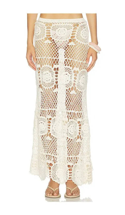 INDAH Allegra Maxi Skirt - Ivory