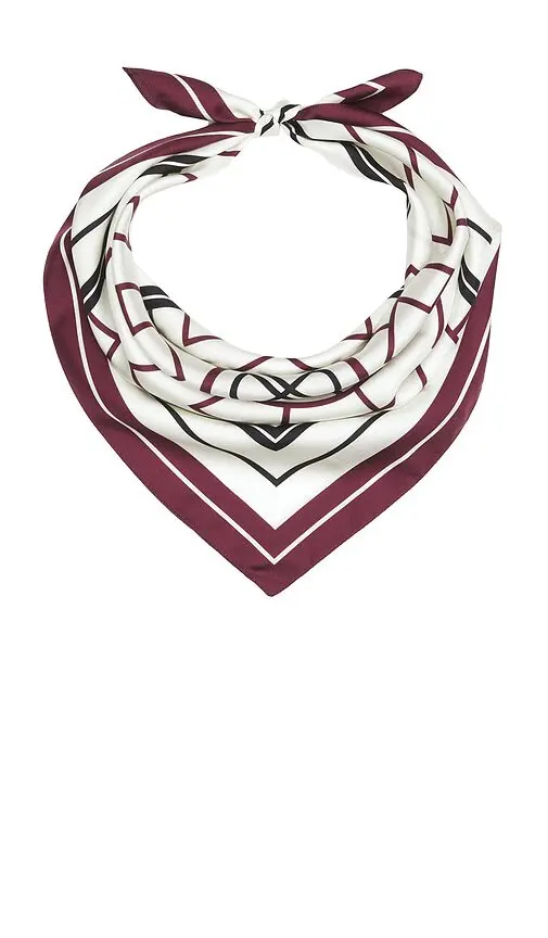 ANINE BING York Scarf In Burgundy