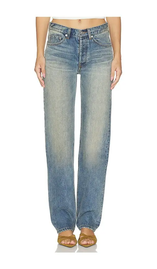 AYA MUSE Straight Leg Denim Jeans