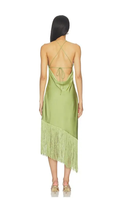 MORE TO COME Natalina Fringe Midi Dress