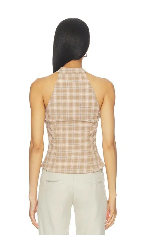ALL THE WAYS Karie Button Front Top In Multi
