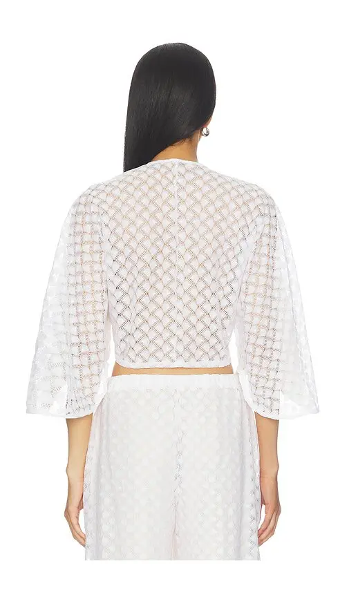 Azulu Elif Cropped Lace Top