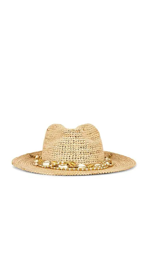 NIKKI BEACH Maya Fedora Hat - Natural