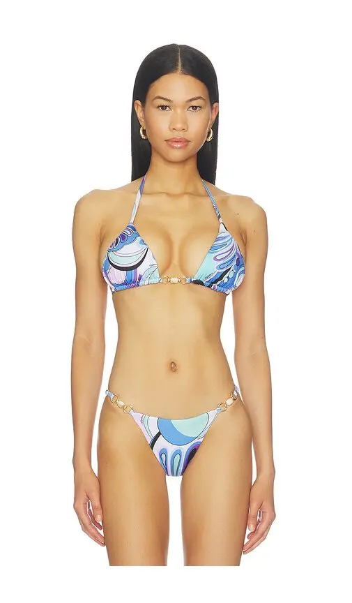 CAPITTANA Eve Bikini Top In Blue