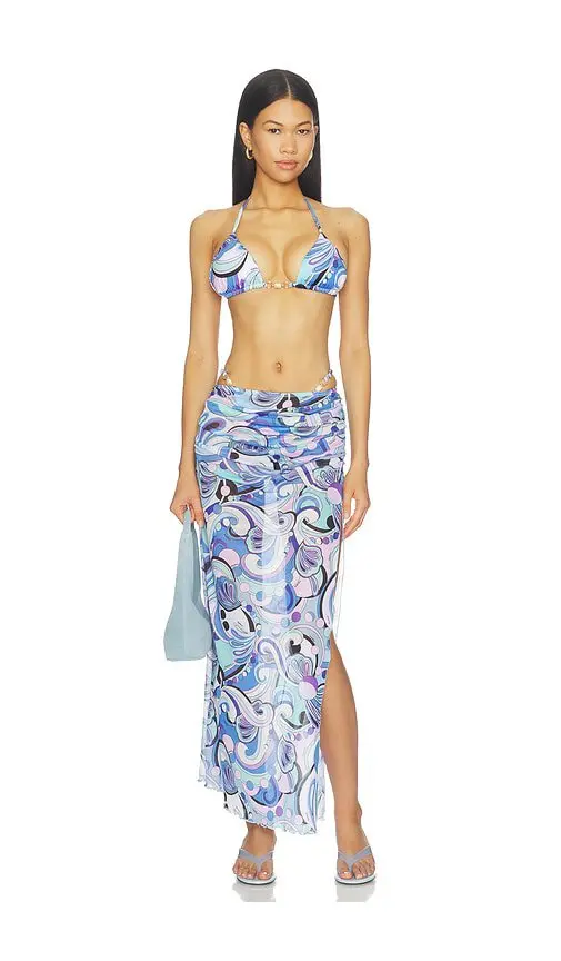 CAPITTANA Eve Bikini Top In Blue