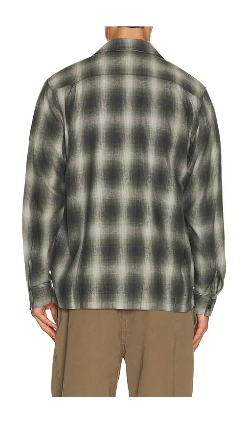 THISISNEVERTHAT Nep Check Zip Shirt In Grey