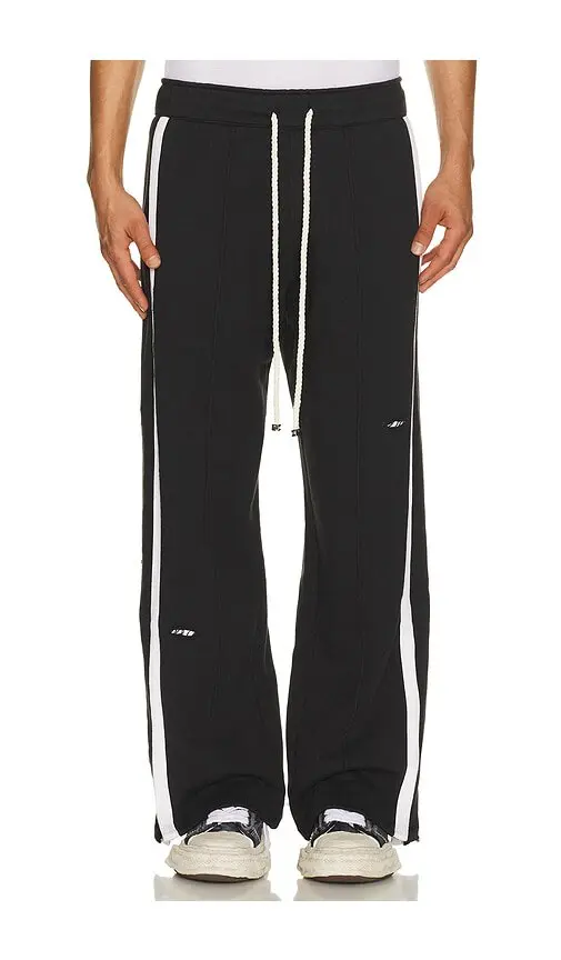 NAHMIAS Repaired Track Pant In Black