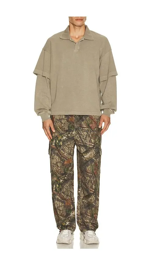 THISISNEVERTHAT T.n.t. Classic Hdp Cargo Sweatpant In Green
