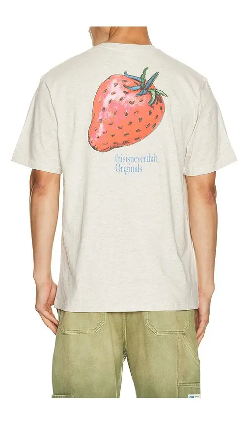 THISISNEVERTHAT Strawberry Tee In Light Grey
