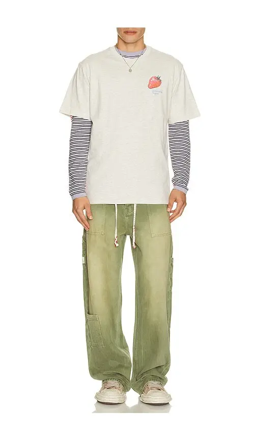 THISISNEVERTHAT Strawberry Tee In Light Grey