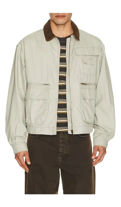 THISISNEVERTHAT Utility Field Jacket In Light Grey - Stone